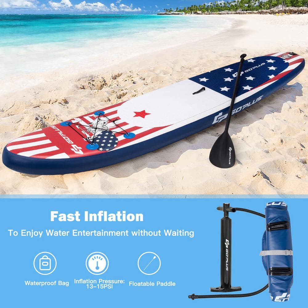 11 ft. Inflatable Stand Up Paddle Board with Carry Backpack and Pump – SUGIFT