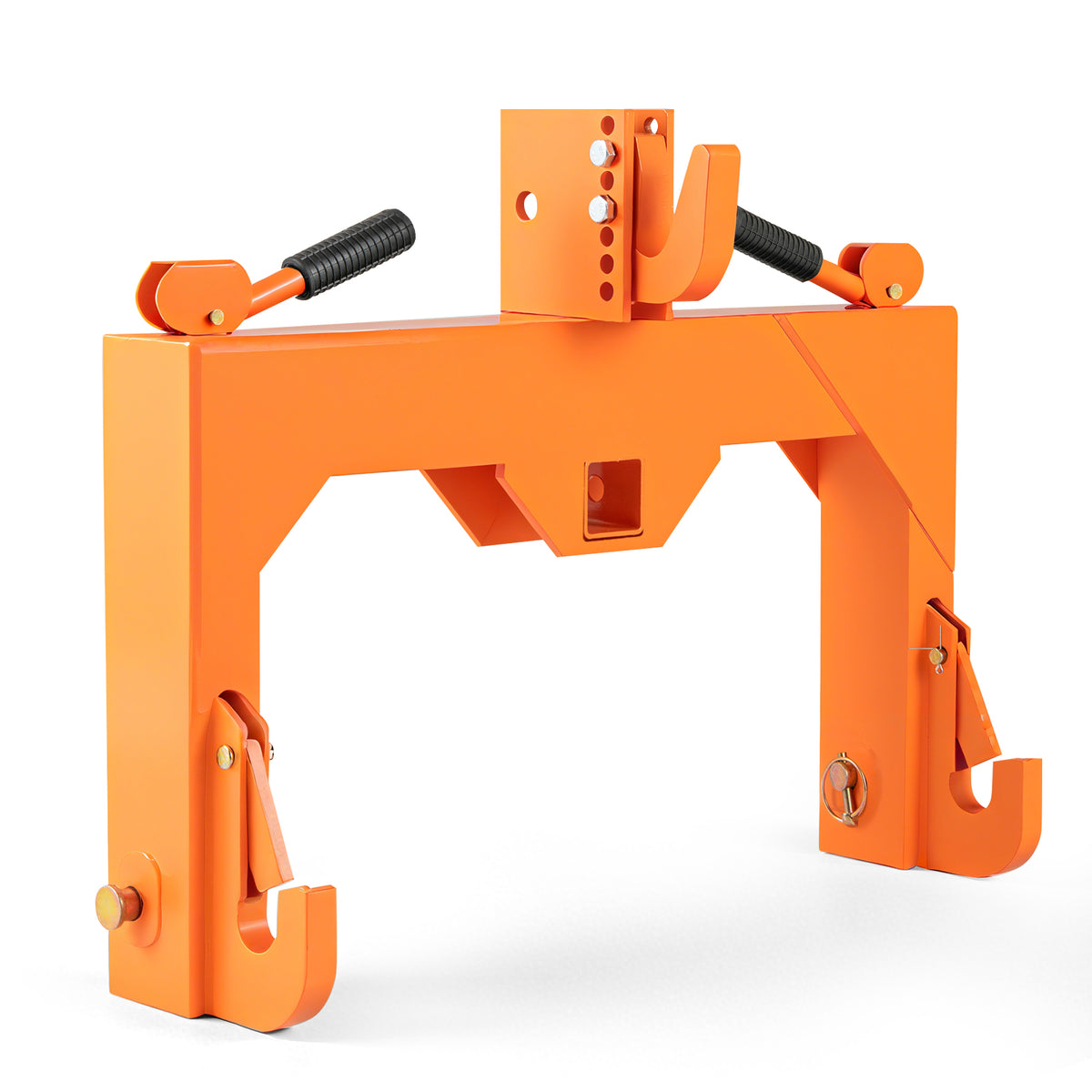 3-Point Quick Hitch with 5 Level Adjustable Bolt for Farming-Orange ...