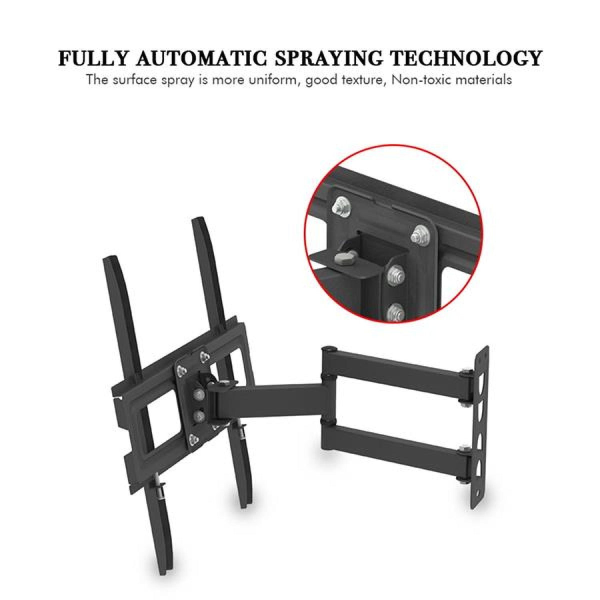 SUGIFT TV Wall Mount for 32-65 inch LED Flat/Curved TVs with VESA 400x